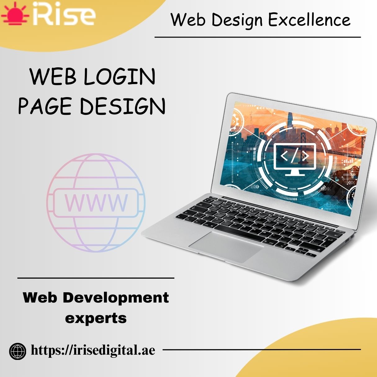 Web Login Page Design - iRise Digital
